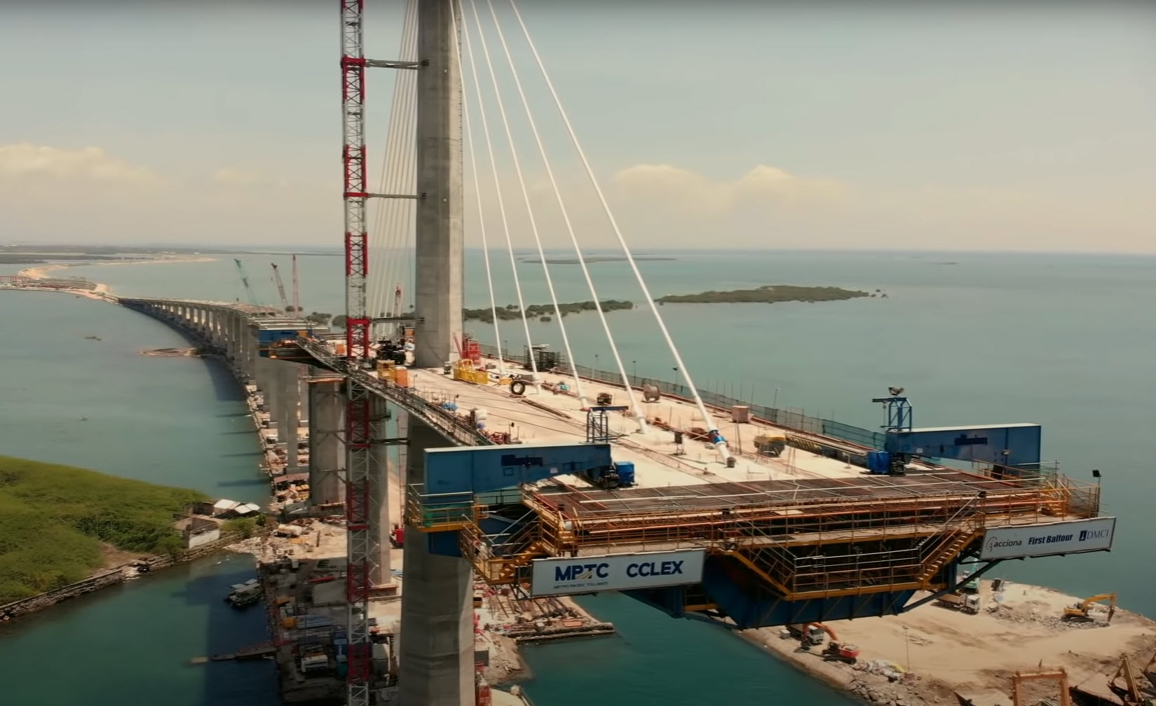 CFCSL Works progress over 50% on the Cebú-Cordova bridge. Philippines ...